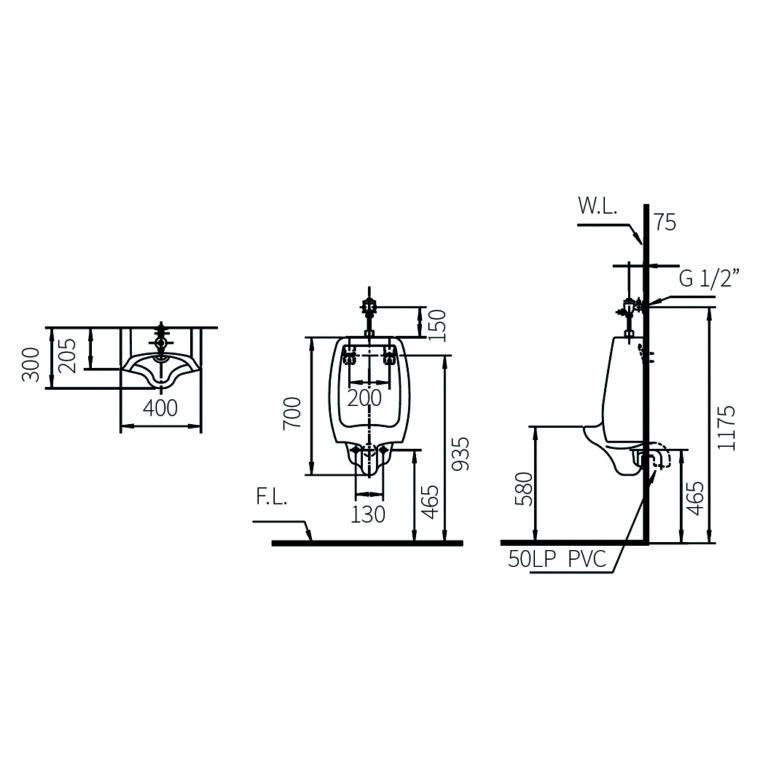 Attiva-Waterless Urinal Package – HCG Bathroom Fixtures Online Shop