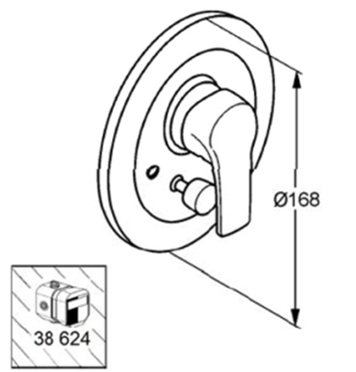 Kludi maris concealed single lever bath & shower mixer – HCG Bathroom ...