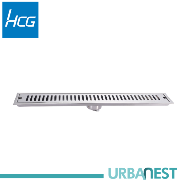 HCG – Stainless steel rectangular floor drain (609 x 25 x 100 mm) – HCG ...